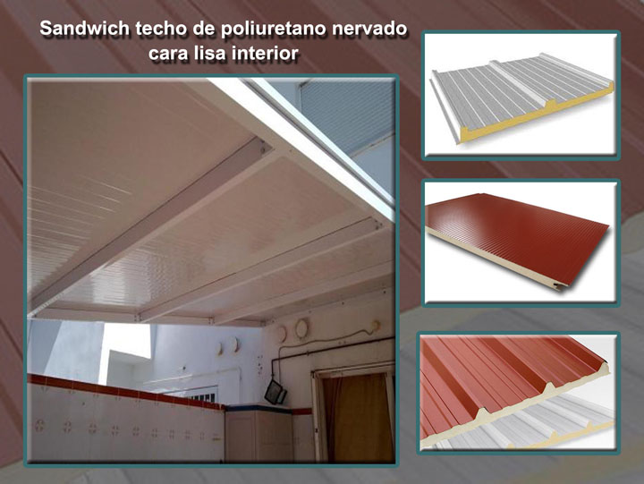 Instalación de techos sandwich con carpintería de aluminio en Bcn